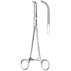 Pinza mixter, curva, sin dientes, 23cms (hasta fin de existencias ...