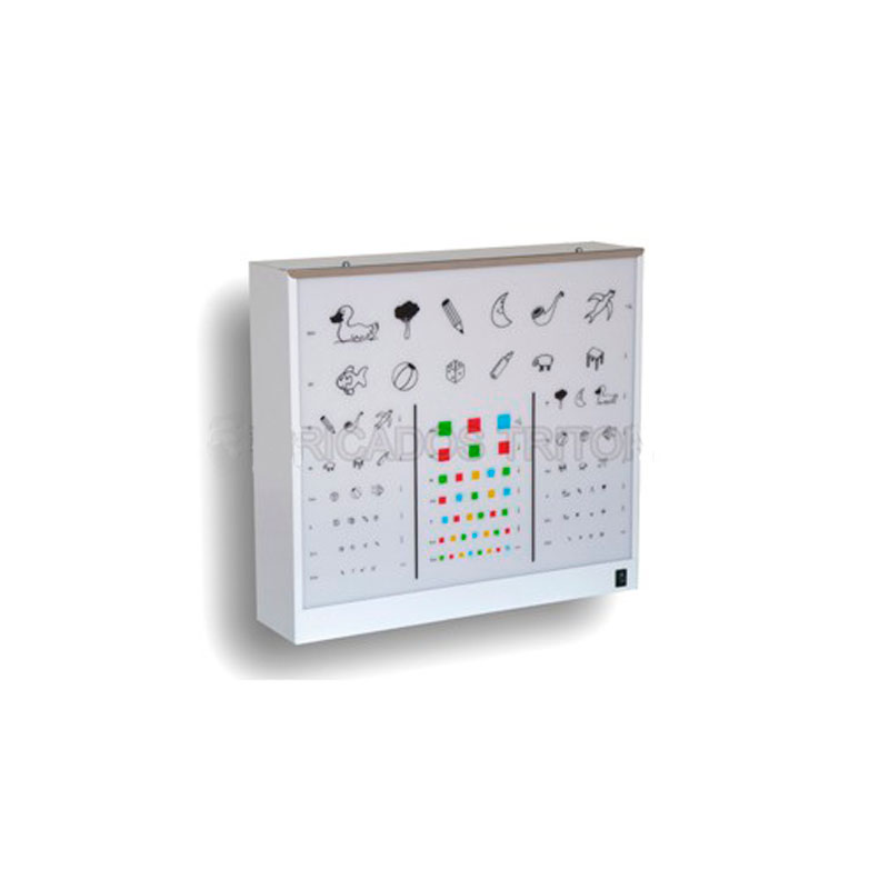 Optotipo infantil wecker (color blanco) - Optotipos - Diagnóstico y ...